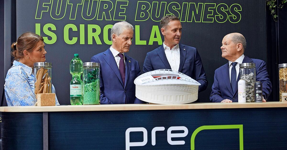 Hannover Messe: Bundeskanzler Olaf Scholz besucht Prezero-Stand - STIMME.de