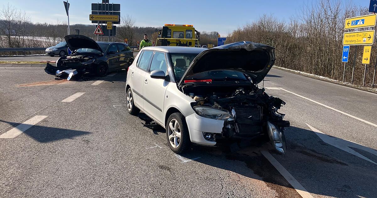 Unfall auf B39a bei Ellhofen – zwei Verletzte - STIMME.de