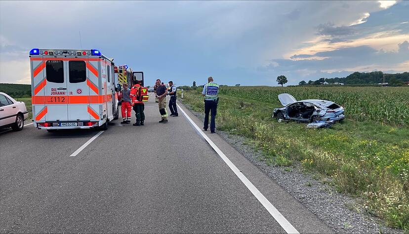Schwerer Unfall bei Nordheim – Rettungshubschrauber im Einsatz - STIMME.de