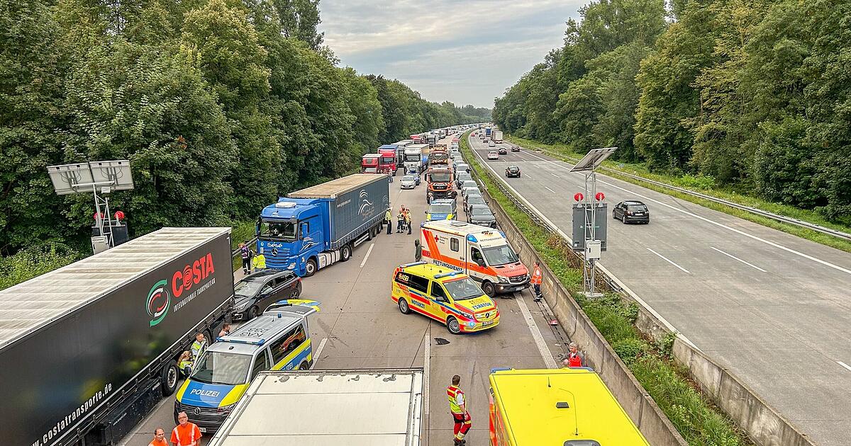 Zwei Tote, mehrere Verletzte: Fünf Autos und drei Lkw in schweren A5-Unfall verwickelt - STIMME.de