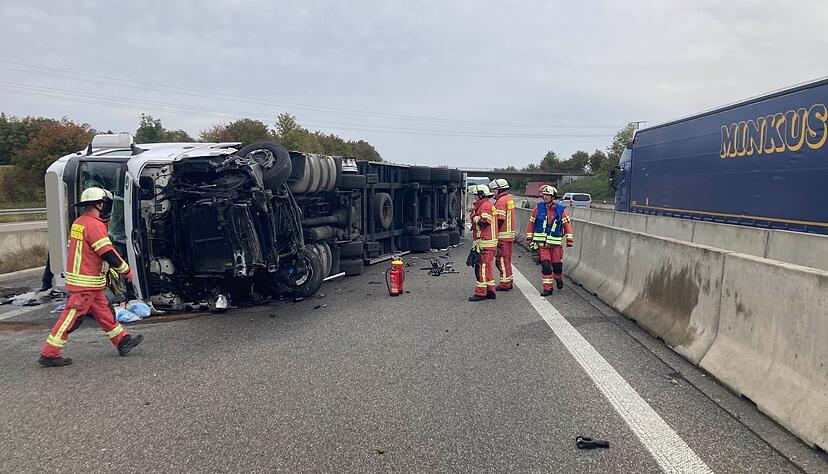 A6 nach Lkw-Unfall am Kreuz Weinsberg gesperrt - STIMME.de