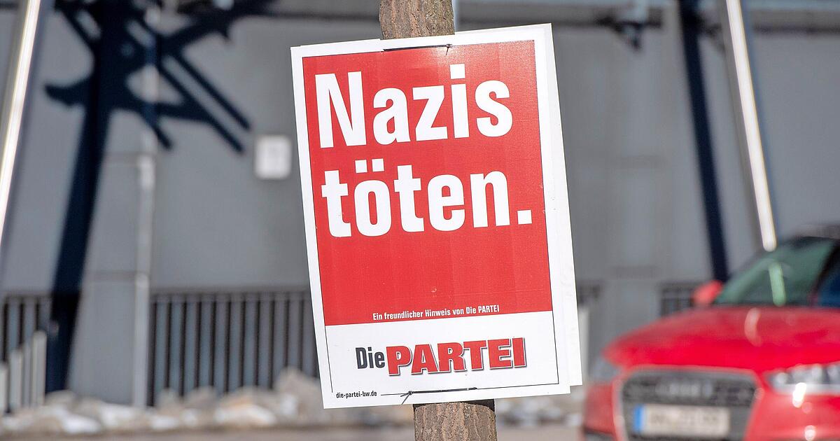 Plakat "Nazis töten." von "Die Partei" beschäftigt Gerichte - STIMME.de