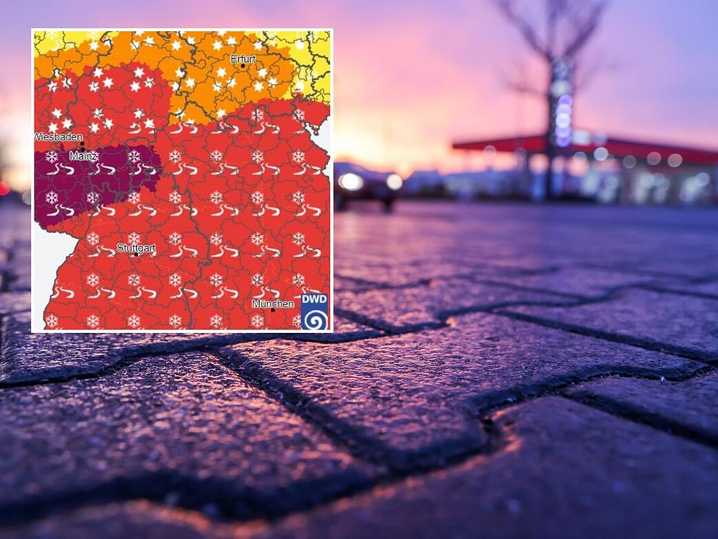 Deutscher Wetterdienst warnt vor gefrierendem Regen in Heilbronn und ...