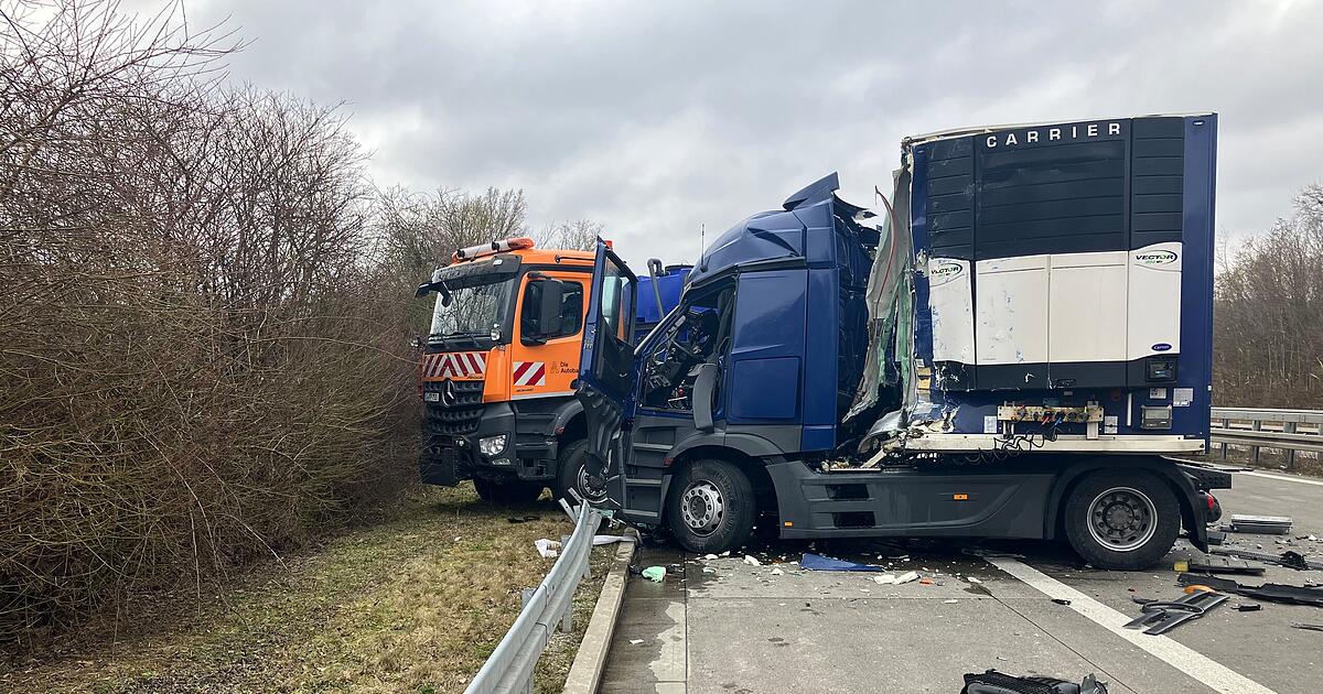 Lkw-Unfall auf A81 bei Kreuz Weinsberg: Sperrung Richtung Würzburg aufgehoben - STIMME.de