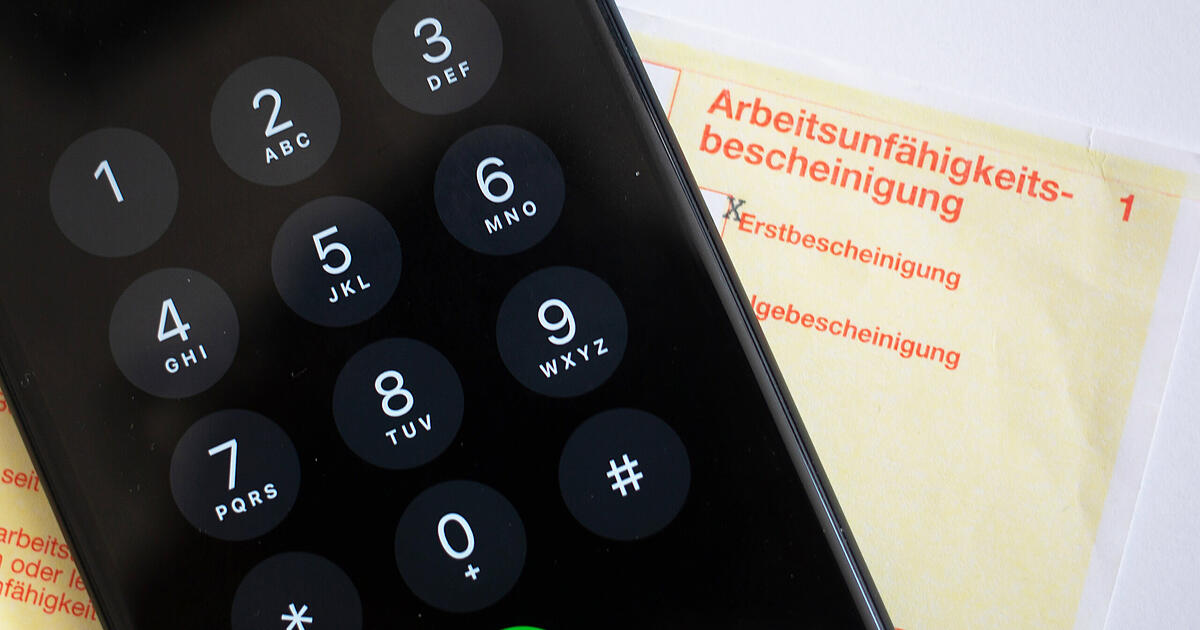 Gelber Schein geht digital an die Krankenkassen - STIMME.de