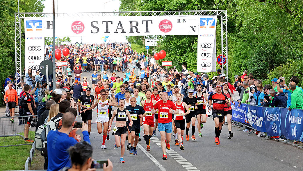 Bestes Laufwetter beim 21. Trollinger Marathon - STIMME.de