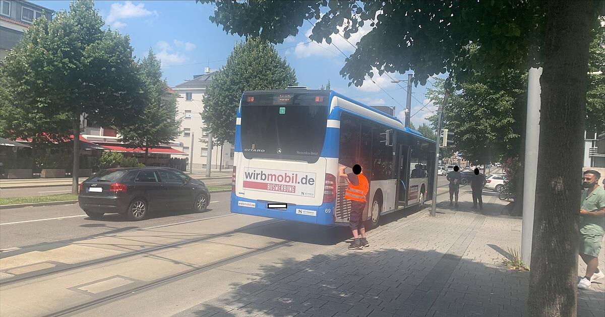 Auto stößt gegen Stadtbus: Unfall auf der Allee in Heilbronn - STIMME.de