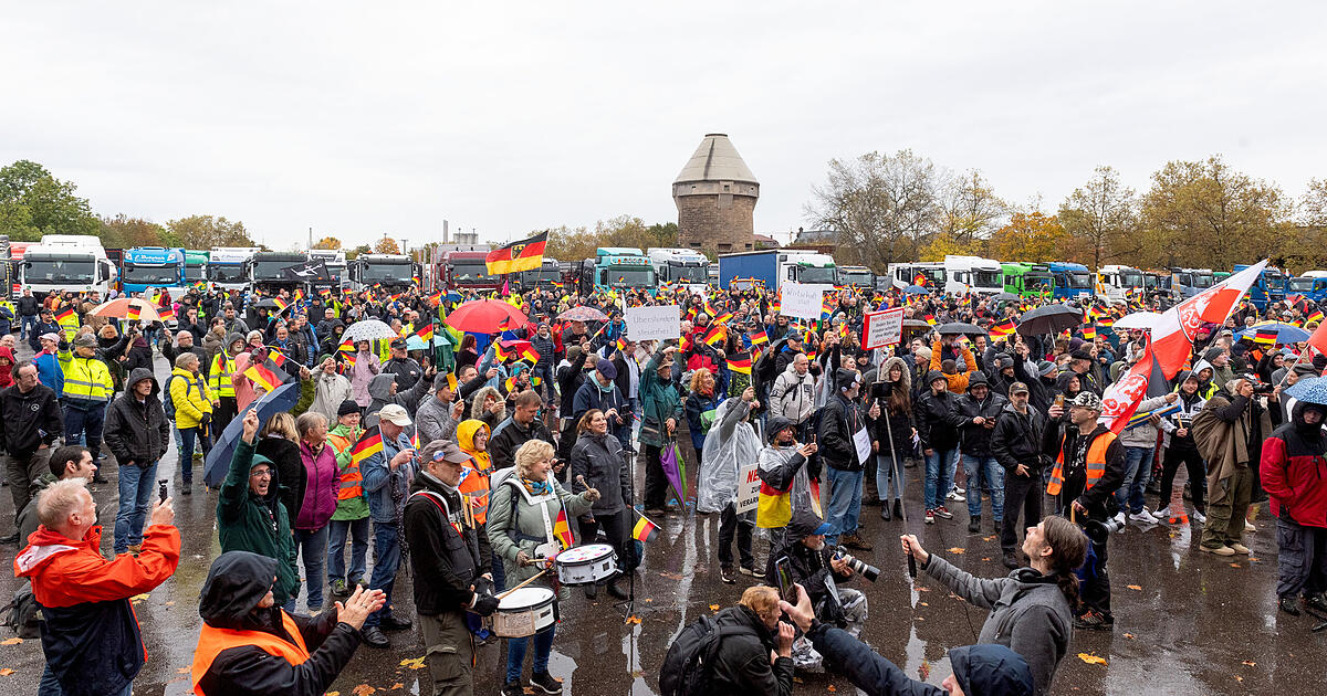 750 Teilnehmer bei Demo in Heilbronn gegen Ampel - STIMME.de