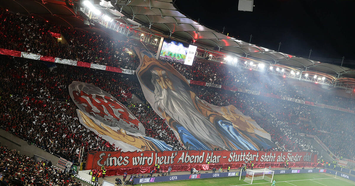 VfB-Fans präsentieren Wahnsinns-Choreo vor Spielbeginn gegen PSG ...