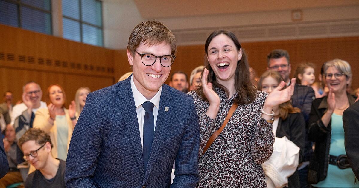 Oberstenfeld hat Markus Kleemann als Bürgermeister mit hohem Ergebnis bestätigt - STIMME.de