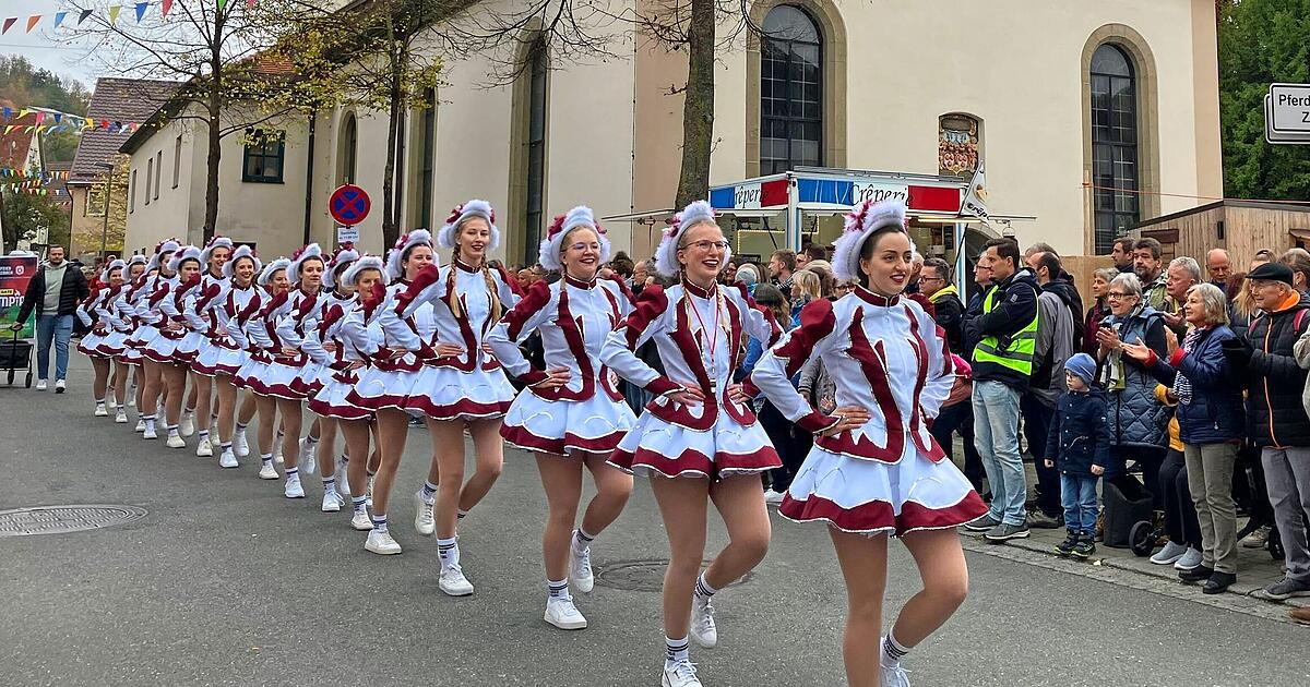 Dörzbacher Pferdemarkt: Gardemädchen, Tiere und Traktoren ziehen durch ...