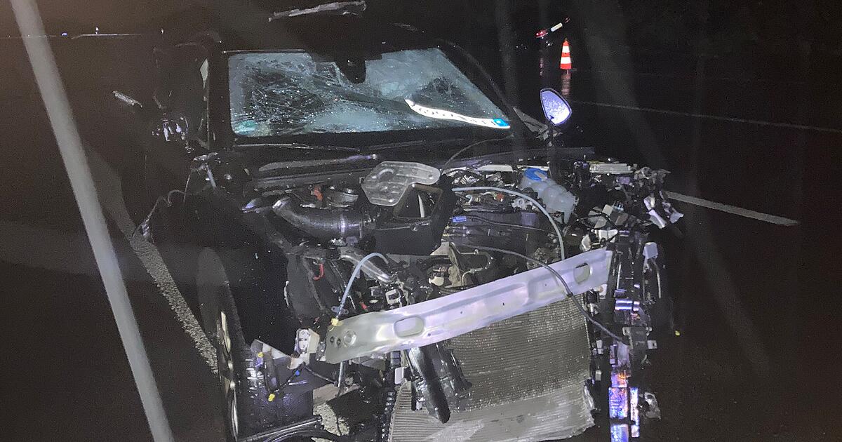 Drei Verletzte nach heftigem Unfall auf der A6 bei Bad Rappenau - STIMME.de