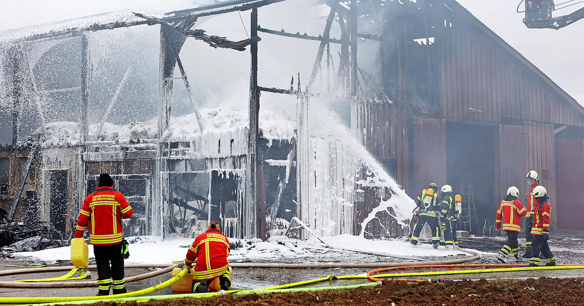 Nach Scheunenbrand nahe Bad Friedrichshall: Brandleiche wird obduziert ...