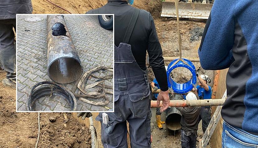 Wasserversorgung: Arbeiten nach Rohrbruch in Binswangen dauern länger als erwartet - STIMME.de