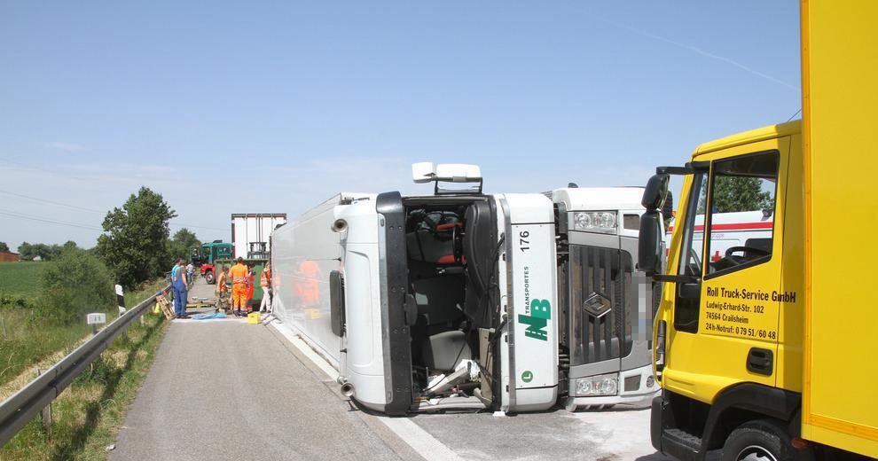 Lkw-Unfall auf der A6 | Kupferzell - STIMME.de