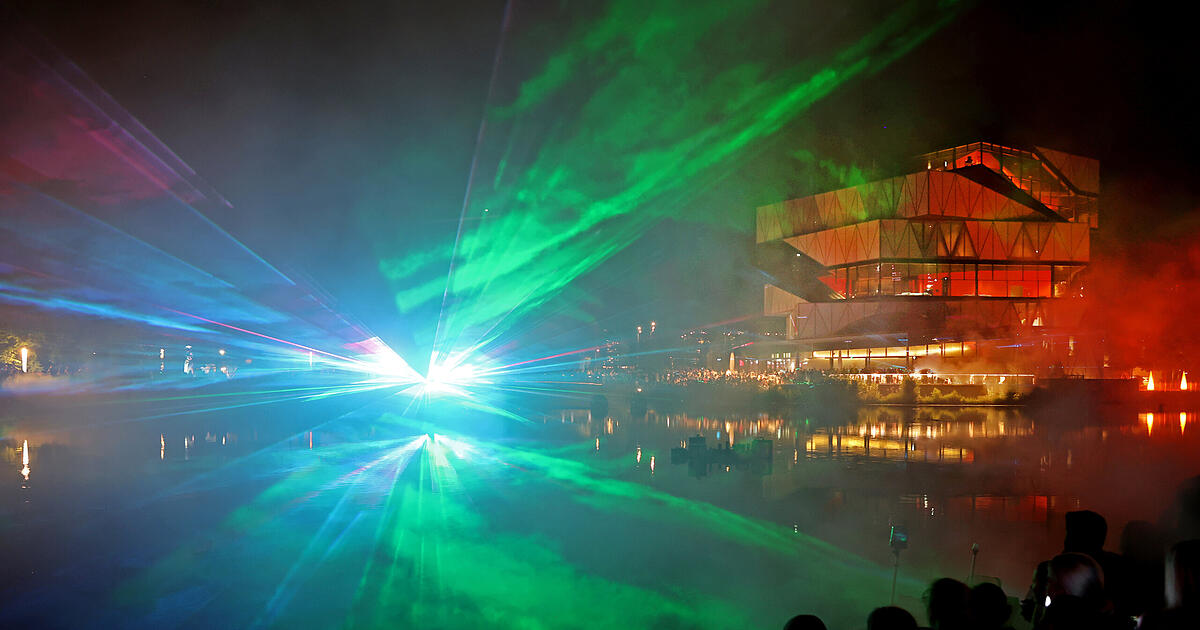 Lasershows, Streetfood, Livemusik: Imposanter Auftakt auf dem Heilbronner Lichterfest - STIMME.de