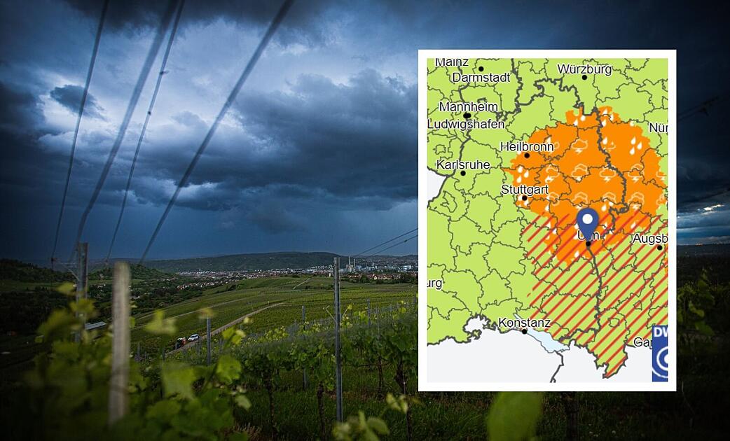 Unwetter in Baden-Württemberg: Starkregen-Warnungen bis Freitagvormittag - STIMME.de