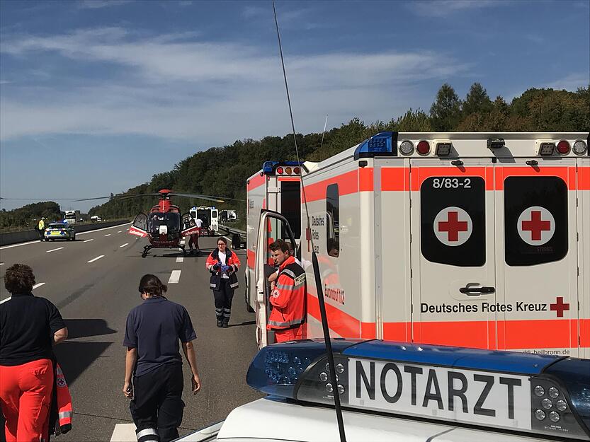 Lkw-Unfall auf der A6 bei Bad Rappenau - STIMME.de