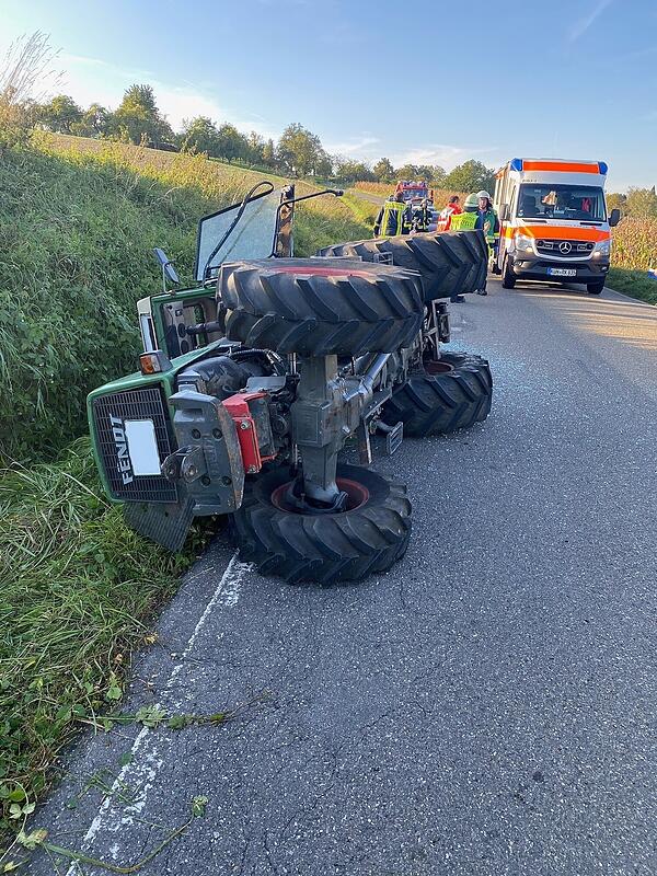 Traktor-Fahrer nach Unfall in Bretzfeld schwer verletzt - STIMME.de