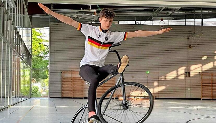 Ein Vizeeuropameister aus Erlenbach: Simon Halter auf dem Kunstrad - STIMME.de