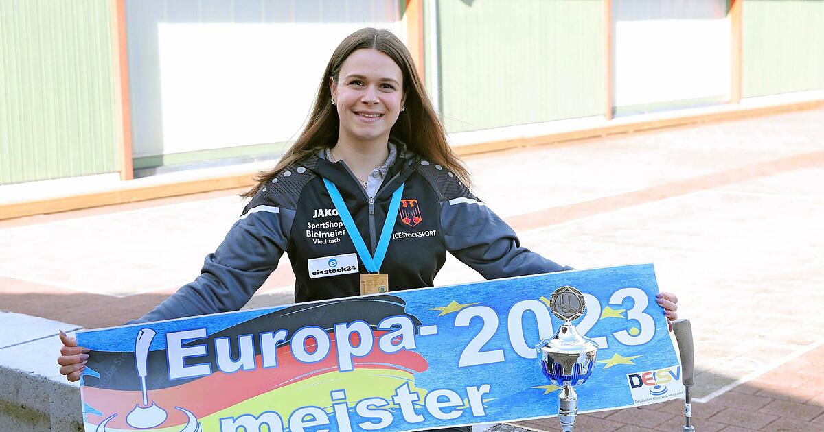 Samira Neff als "Exotin" zu Team-Gold im Eisstockschießen - STIMME.de