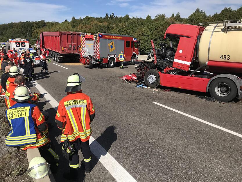 Lkw-Unfall auf der A6 bei Bad Rappenau - STIMME.de